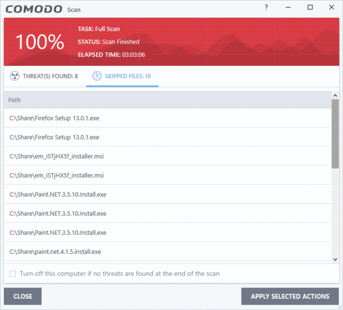 Run a Full Computer Scan, Scan My PC, Virus Scan, Virus Removal | Comodo Client Security